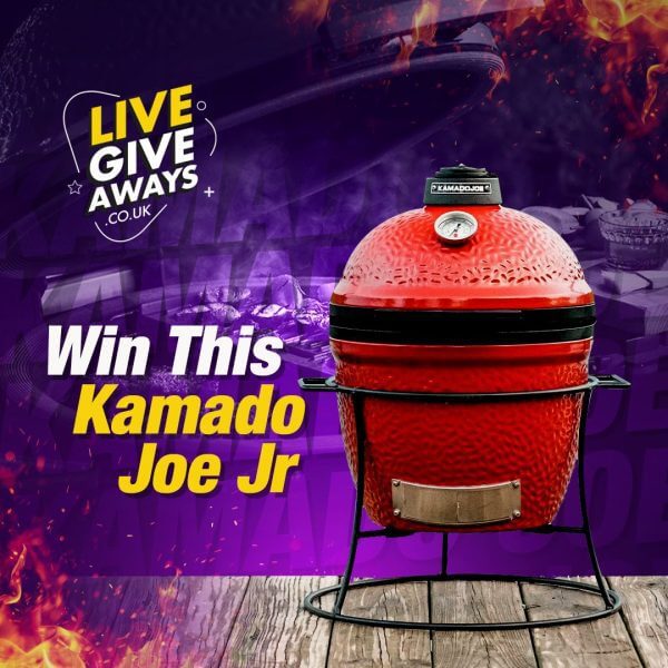 Kamado Joe Jr Ceramic Charcoal Barbecue Grill + Cover – Live Giveaways