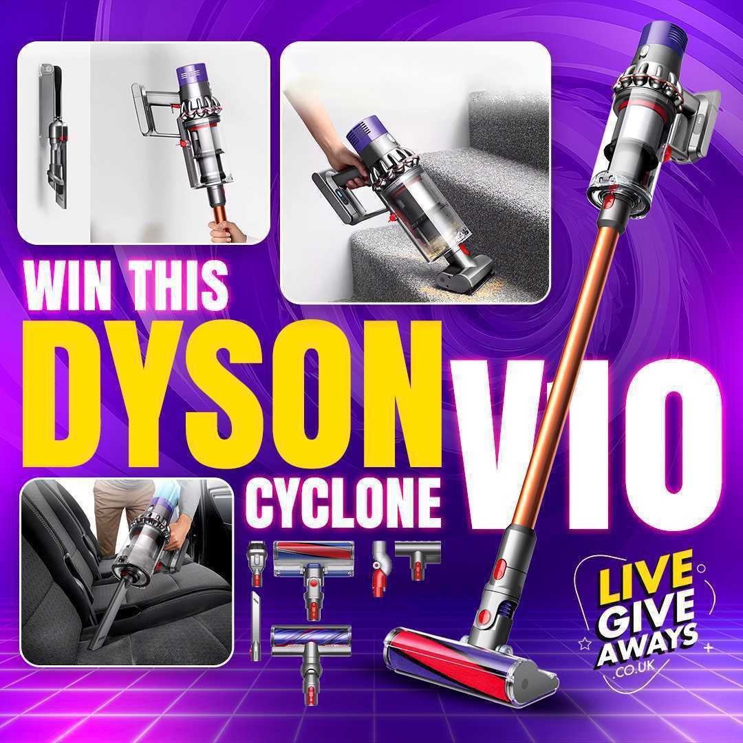 Dyson Cyclone V10 Absolute Cordless Stick Vacuum – Live Giveaways