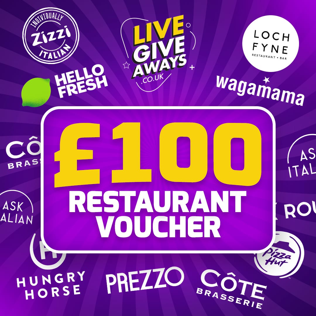 FREE ENTRY – £100 Restaurant Voucher – Live Giveaways Exclusive ...