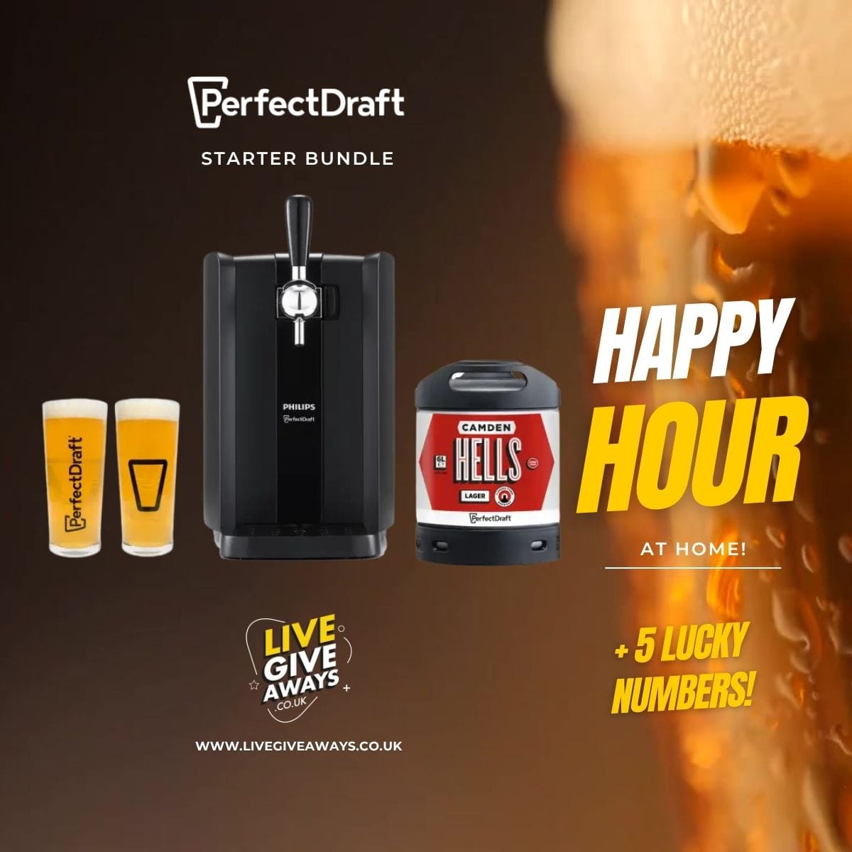 PerfectDraft Black Starter Bundle + 5 Lucky Numbers! 🍻 – Live Giveaways